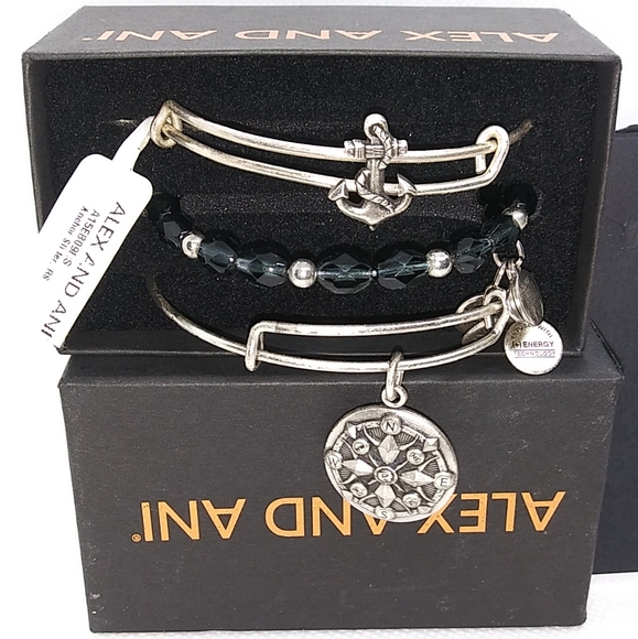 Alex and Ani | Jewelry | Alex And Ani Compass Anchor Set | Poshmark